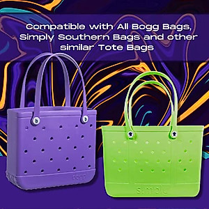 Boglets PREMIUM - Wallet Holder Accessories - Premium Collection - Compatible with Bogg Bag, Simply Southern & other Tote Bags - Decorative Accessories & Organizers - Made in USA - [White]