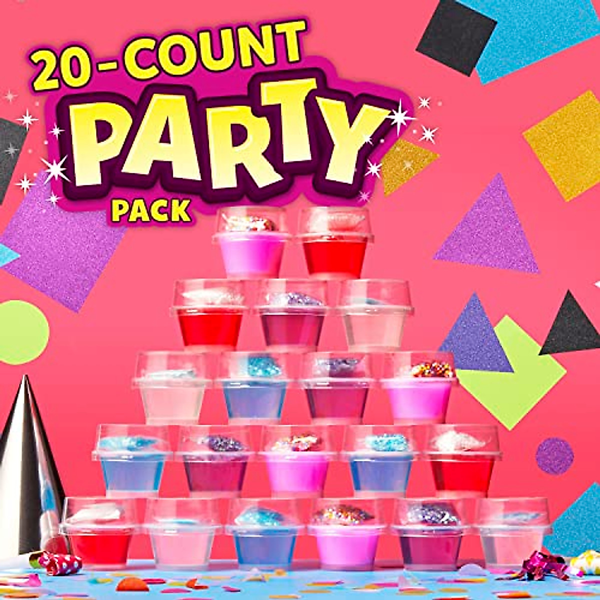 Elmer's PKG Gue Premade, Slime Kit, Includes Fun, Unique Add-Ins, Party Pack, 20 Count