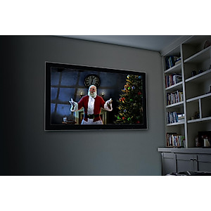 HoliScapes® Christmas Digital Decoration Kit Includes 7 AtmosFX® Video Effects for Christmas Plus HD Super Bright Projector and 48” x 72” Holographic Projection Screen