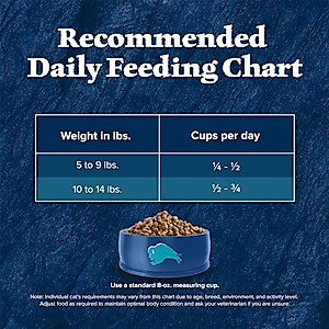 Blue Buffalo Wilderness Natural Adult Dry Cat Food, High-Protein and Grain-Free Diet, Supports Healthy Muscle Development and a Healthy Immune System, Salmon, 5-lb Bag