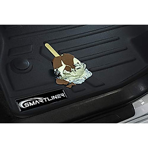 SMARTLINER Custom Fit Floor Mats 3 Row Liner Set Black for 2017-2021 Chrysler Pacifica Hybrid Model Only.