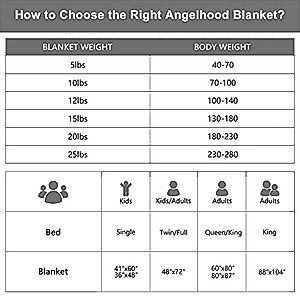Angelhood Weighted Blanket Adult (20 lbs, 60x80 Inches, Queen or King Size Bed),Oeko-Tex Certified Minky Weighted Blanket Warm Luxury,Heavy Weighted Blanket with Premium Glass Beads