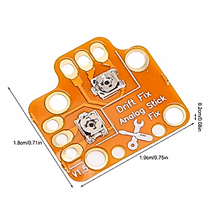 Gamepad Joystick Drift Repair Board, 10Pcs Gold Universal Game Controller Drift Fix Mod Durable for Game Controller