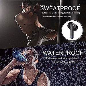 Acres Wireless Earbuds, [2023 Upgraded] Earphone Bluetooth 5.1 with Charging Case.Smart Noise Reduction for Clear Calls, Enhanced Deep Bass of Sports Headphones for Sport/Travel/Gym