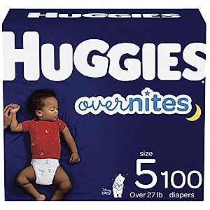 Huggies Overnites Diapers, Size 5