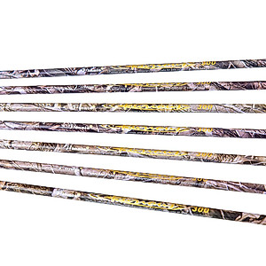 Pinals Archery 28" 30" 300 340 350 400 Spine Carbon Hunting Arrows for Compound Recurve Bow Practice Target 30 Inch Camo Arrow Shaft Pack of 12PCS Green 340