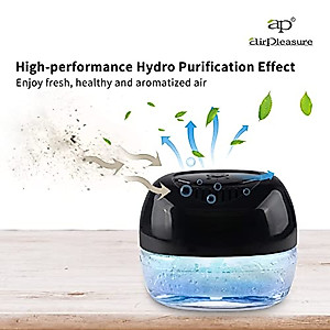 ap airpleasure 2-Pack Water-Based Purifier Air Washer, Air Revitalizer & Fresh Aire Freshener, Air Fresher with 7 LED Color Changing Mood Light for Rooms