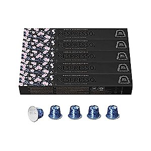 Nespresso Capsules OriginalLine Tokyo Vivalto Lungo, Medium Roast Coffee, 50 Count Coffee Pods, Brews 3.7 Ounce (ORIGINAL LINE ONLY)