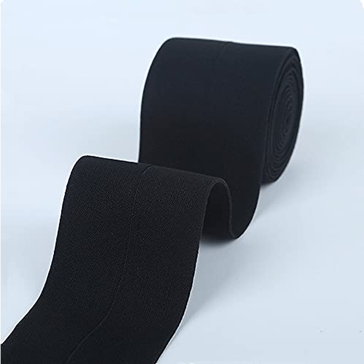 Herrmosa 6cm Fold Over Elastic Band Spandex Satin Rubber Band Underwear Edging Waist Elastic Bands Ties Clothing Accessories 1m - White