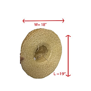 Wide Brim Shade Hat Universal Fit Beach Straw Hat Lifeguard Hat Tan