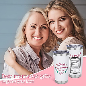 EcoMozz 20 oz Tumbler Stainless Steel Mug with Lid, Gifts for Mom - Birthday Gifts for Mom&Mothers Day Gifts From Daughter Son Husband New Mom,Pregnant Mom