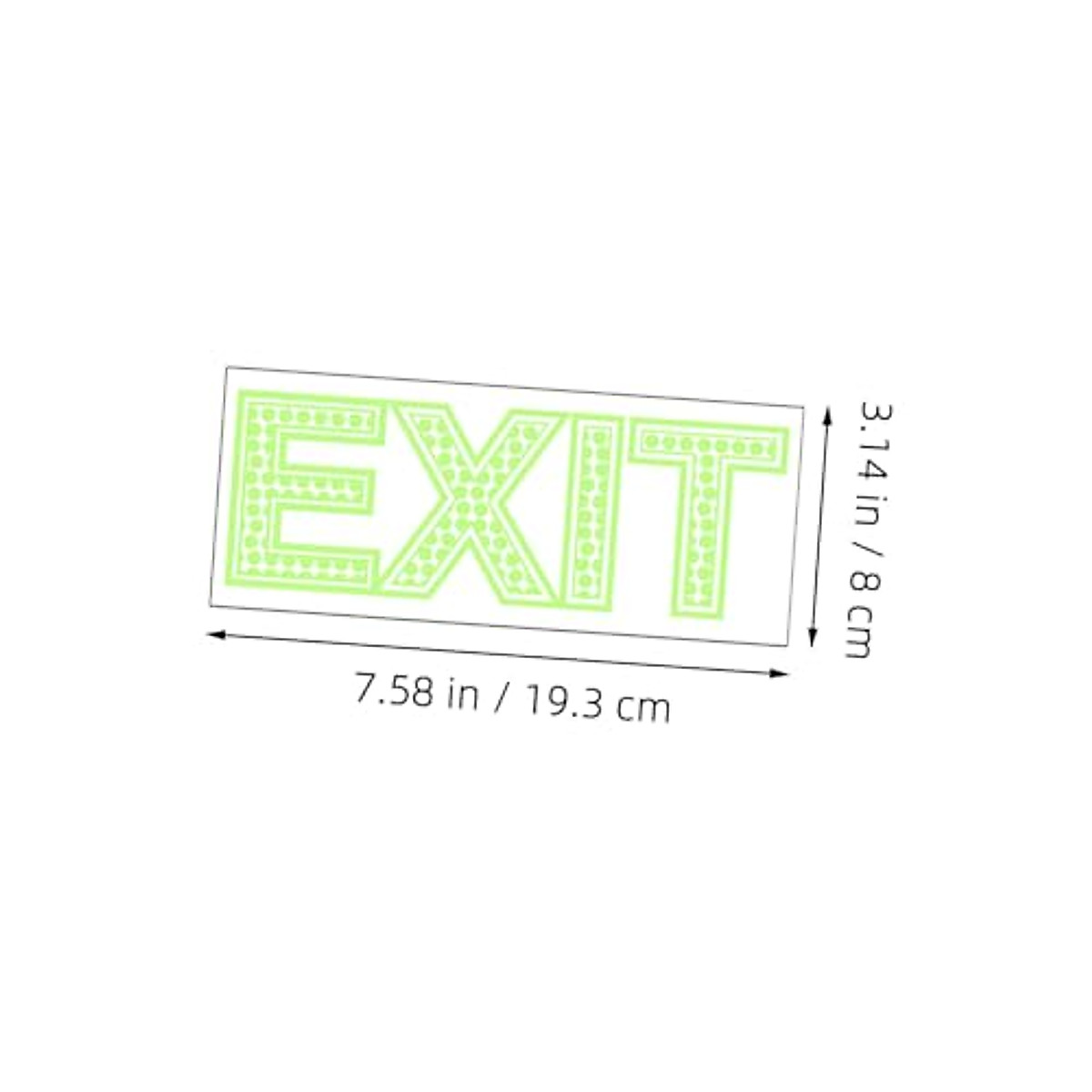 Homoyoyo 1set Export Sticker Signs Stickers Way Indicator Sticker Emergency Exit Sign Floor Guide Sticker Exit Decals Glowing Sticker Ire Exit Signage Adhesive Exit Sticker The Pet 2sheets