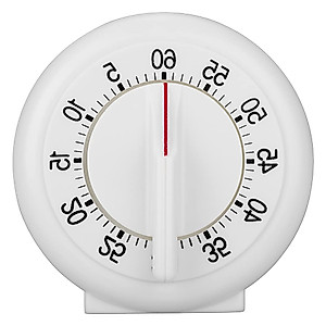 Kitchen Timer 60 Minutes Round Shape Timer Kitchen Cooking Mechanical Counter Alarm Clock for Cooking Game Timers Titness Exercising