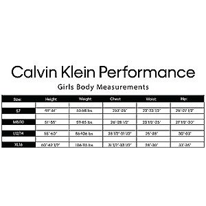 Calvin Klein Girls' Performance Dress, Pull-On Style with Crew-Neck Neckline, Logo Detailing, Azalea Cuffed