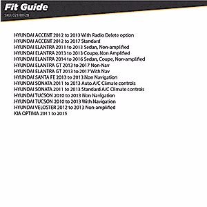 Scosche KA2411B Compatible with 2010-13 Kia Optima ISO Double DIN & DIN+Pocket Dash Kit Black & HY12B Compatible with Select 2010-17 Hyundai/Kia Power/Speaker Connector/Wire Harness