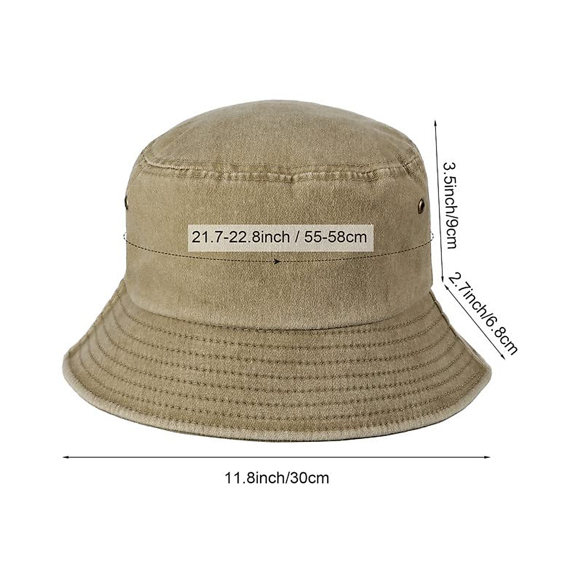 Geyoga 8 Pack Cotton Bucket Hat Foldable Packable Fishing Hat Beach Cap for Kids Teen Girls Women Men (Elegant Colors)