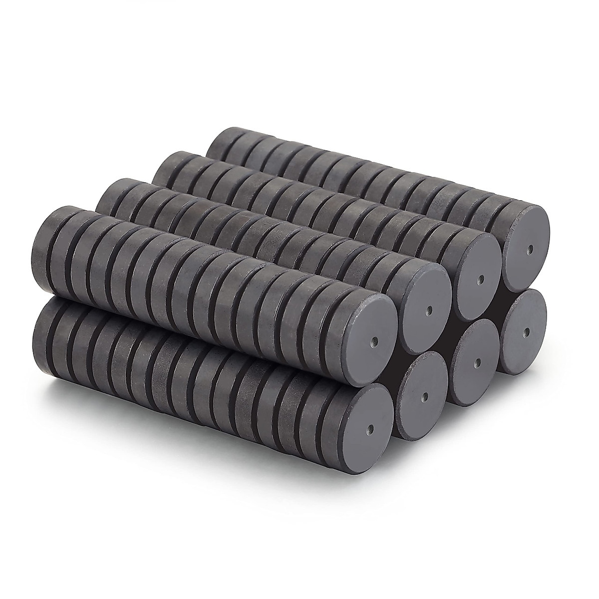 Ceramic Magnets, Round Disk Magnets Craft Magnets, Perfect for DIY, Art Projects or for whiteboards & Fridge Organization (0.7")