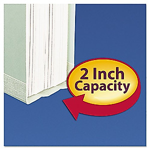 Smead Pressboard File Folder, 1/3-Cut Tab, 2" Expansion, Legal Size, Gray/Green, 25 per Box (18234)