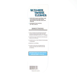 Ultimate Tongue Cleaner | 4 Pack Plastic Tongue Scraper | Gentle and Effective Cleaning | Fight Bad Breath and Plaque