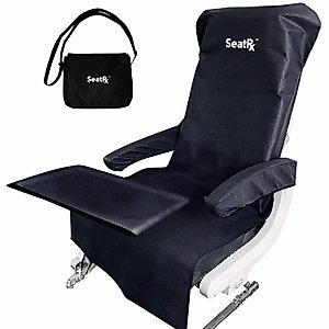 [Reusable] Seat Protector for Public Transit Bus Train Airplane Seat Covers Set with Tray Cover - Car Seat Protector Made from Nonwoven, Tear-Resistant Material - Machine Washable Airplane Travel Kit