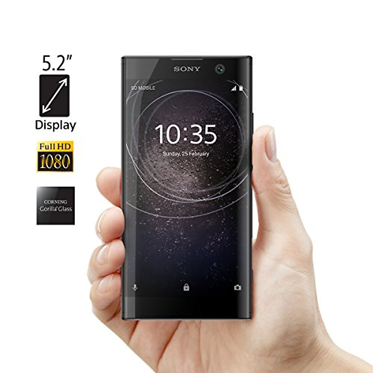 Sony Xperia XA2 Factory Unlocked Phone - 5.2" Screen - 32GB - Black (U.S. Warranty)
