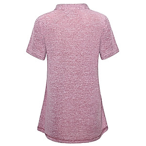 Vldnery Plus Size Women for Yoga Shirt Moisture Wicking Athletic Running Shirts Polo Tshirt （XL）