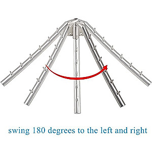 FJSM Wall Mounted Clothes Drying Rack 2 Pack Laundry Clothes Hanger Rack Hooks Stainless Steel Heavy Duty Clothes Hanger Rod with Swing Arm Towel Holder Closet Storage Organizer for Bath Bedrooms