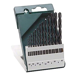 Bosch 2609255031 HSS-R Metal Drill Bit Set, 13 Pieces