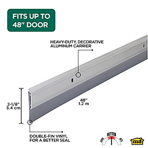 M-D Building Products 5413 48-Inch Deluxe Aluminum and Vinyl Door Sweep