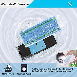 Extolife 8 Pack M6 Mopping Wet Pads for iRobot Braava Jet m6 (6110) (6012) (6112) (6113) Ultimate Robot Mop, Washable and Reusable Microfiber Deep Clean Wet Pads