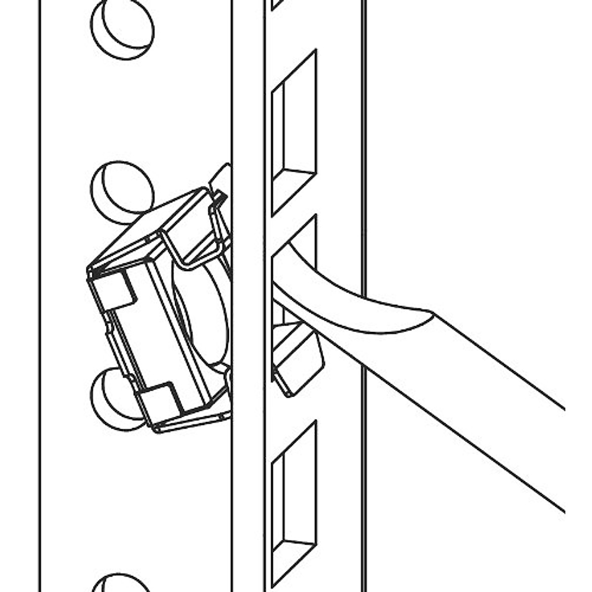 Cage Nut Insertion Tool for 3/8" Square Hole Rack Rail (4HARCNITOOL)