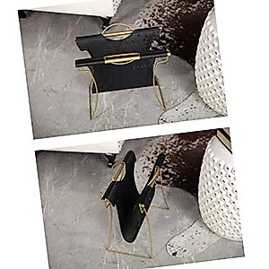 Magazine & Newspaper Baskets Magazine Rack Small Magazine Rack Magazine Storage Rack Desktop Debris Storage Basket Cosmetics Storage Rack U-Shaped Storage Rack Wrought Iron Bookshelf