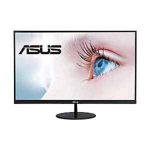 ASUS VL279HE 27” Eye Care Monitor, 1080P Full HD (1920 x 1080), IPS, 75Hz, Adaptive-Sync, FreeSync, HDMI D-Sub, Frameless, Slim, Wall Mountable, Flicker Free and Blue Light Filter,BLACK (Renewed)