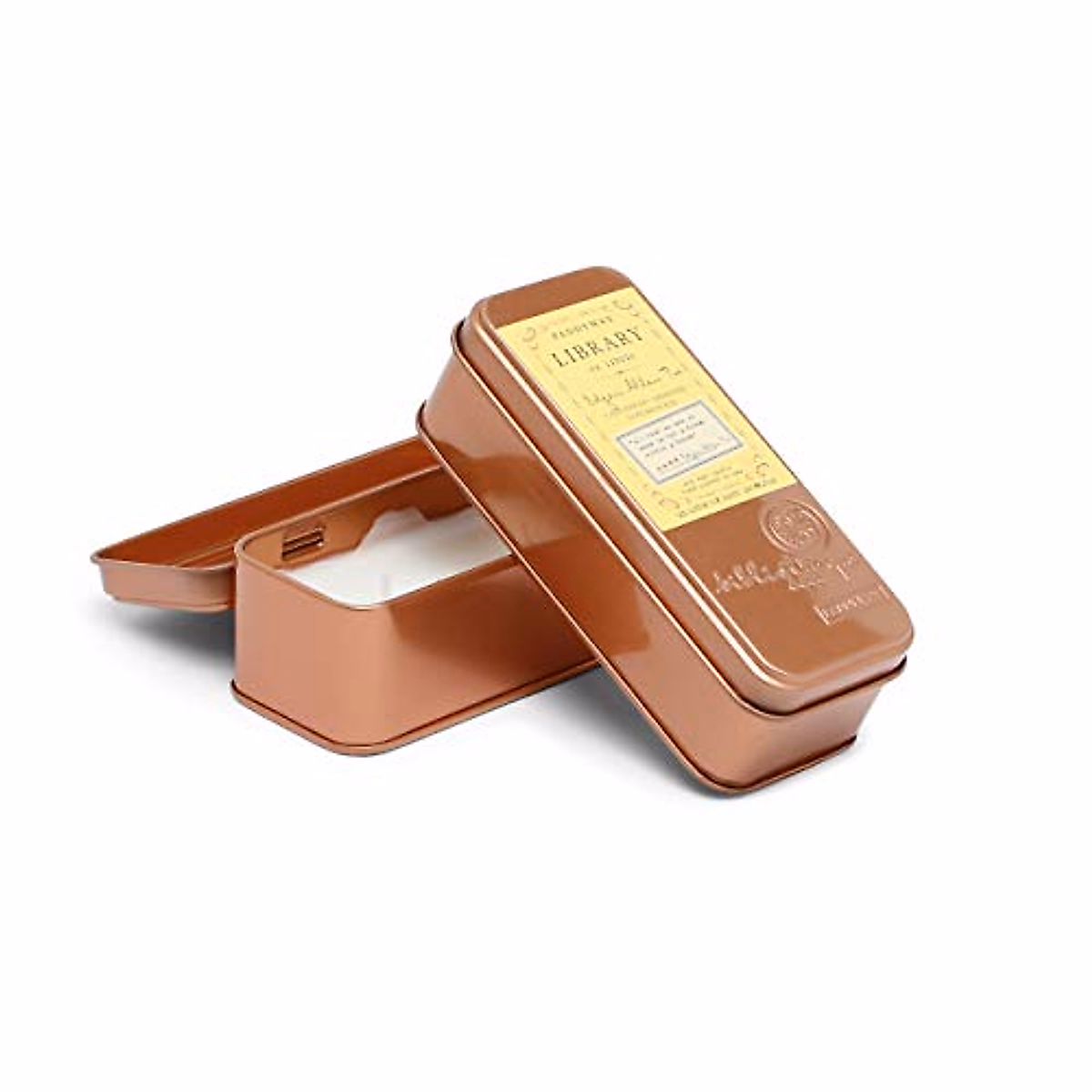 Paddywax Candles TRL01Z Library Collection Scented Travel Tin Candle, Edgar Allan Poe