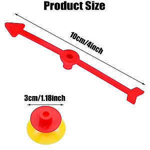 Sotiff 20 Packs Arrow Spinners Game Spinner Board Game Spinners Plastic Arrow Toys for Kids DIY Board Replacement Party Classroom Home School Projects Probability Activities(4 Inch)