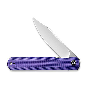 CIVIVI Chronic Folding Pocket Knife - Outdoor Survival Hunting Knife with 3.22 Inch Hollow Grind 9Cr18MoV Blade - G10 Handle Lightweight Flipper Knife for Men (C917D)