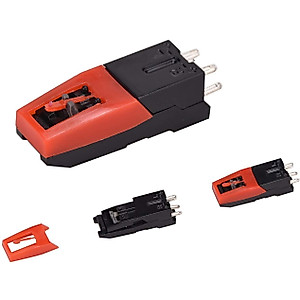 NP1 NP6 Turntable Replacement Stylus Record Player Needle for Ion Max LP Classic LP Archive Crosley CR8005D Jenson 1byone Vinyl Record LPplayer Phonograph -Pack of 4 (ABS -Red)