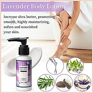 Birthday Gifts for Women Travel Size Toiletries Kit Travel Essentials for Women Gifts for women Self Care Gifts for Best Friends,Mom, Teacher,Grandma Lavender Lotion Gifts for Her Lip Balm