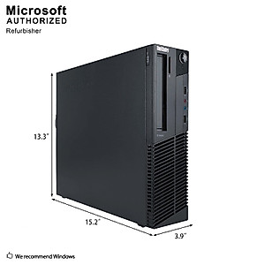 lenovo ThinkCentre M92p High Performance Small Factor Form Business Desktop Computer, Intel Core i5-3470 3.2GHz, 8GB DDR3 RAM, 500GB HDD, DVD, Windows 10 Professional (Renewed)
