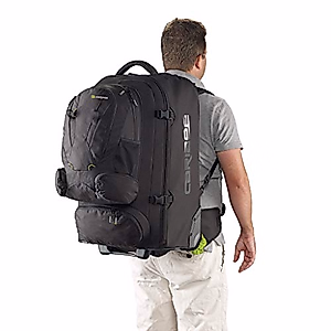 Caribee Wheeled Travel Pack Fast Track 75 Backpack (Black)