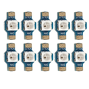 WS2812 RGB LED Module, Low Drive Voltage Simple Circuitry 10Pcs WS2812 LED Module PCB for Microcontroller