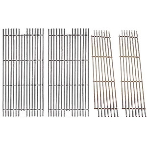 Cmanzhi S5D911 (2-Pack) S5D921 (2-Pack) 23 1/4" Stainless Steel Grid grates Replacement for Viking VGBQ 30 in T Series, VGBQ 41 in T Series, VGBQ 53 in T Series
