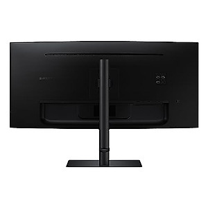SAMSUNG 34” ViewFinity S65UA Series Ultrawide QHD Curved Monitor, HDR10, 100Hz, 350 nit, USB- C, Adjustable Stand, Intelligent Eye Care, LS34C650UANXGO, Black
