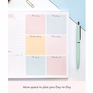 Weekly Planner Notepad Tear Off – 52 Undated Weekly Sheets Daily To Do List Notepad, Habit Tracker, Academic Planner Notebook, Daily Work Planner- Full Year Productivity Planner Weekly To Do List Pad