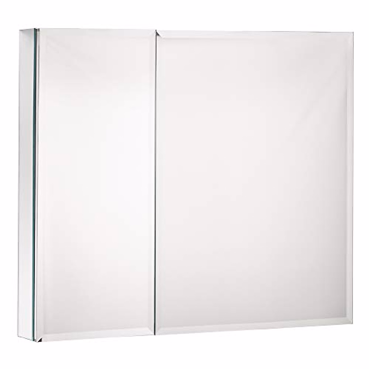 Movo Double Doors Medicine Cabinet with Mirror, 30 inch X 26 inch Aluminum Bathroom Medicine Cabinet, Adjustable Glass Shelves, Waterproof and Rust-Resist, Recess or Surface Mount Installation