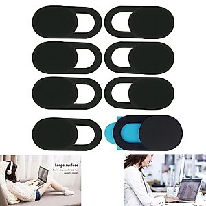 Camera Privacy Security Protect Sticker, 0.7mm Ultra Thin Webcam Slide with Strong Adhesive for Laptop Desktop Pc Tablet Smartphone Protect Your Privacy and Security
