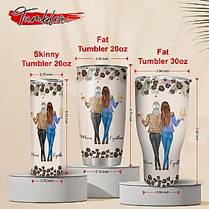 Personalized Tumbler Cup, To My Daughter Whisper Back I Am The Storm, Heart-warming Christmas Birthday Valentines Day Gifts for Daughter from Mom Dad Parents