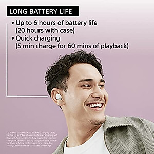 Sony LinkBuds S Truly Wireless Noise Canceling Earbud Headphones with Alexa Built-in, White (Renewed)