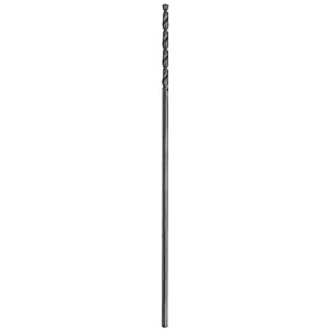 BOSCH BL2735 1-Piece 1/8 In. x 12 In. Extra Length Aircraft Black Oxide Drill Bit for Applications in Light-Gauge Metal, Wood, Plastic
