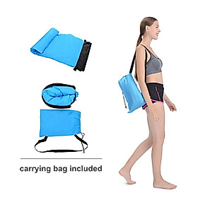 Beiruoyu Inflatable Lounger Air Chair Sofa Bed Sleeping Bag Couch for Beach Camping Lake Garden (Green02)